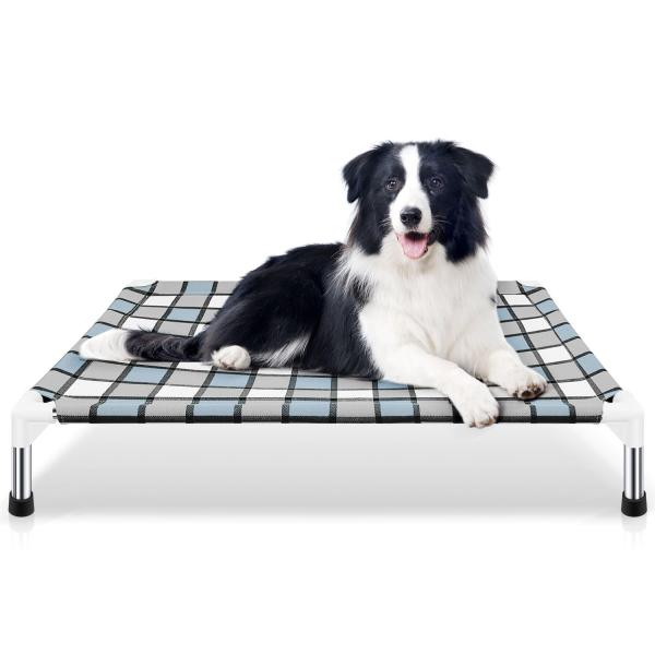 商品名:  Caghash Elevated Outdoor Raised Dog Bed Outdoor Dogs Bed Lifted Pet Bed Dog Cot for Medium Pet Taste Life, Start w...
