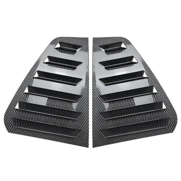 商品名:  Lirun Carbon Fiber Black Rear Window Vent Cover Trim Shutter ABS Side Louver Sticker for VW Golf 6 MK6 2008-2012 (...