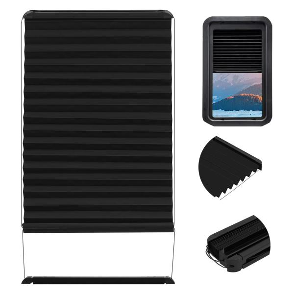 商品名: IHOUMEX RVドアウィンドウシェード RV用薄型プリーツシェード リッパートプレッドエントリードア対応 IHOUMEX RV Door Window Shade Replacement for 12'' x 21'' Lip...