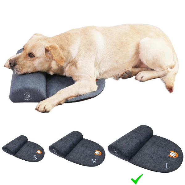 商品名:  Whoopub Dog Bolster Pillow for Large Dogs, Benefit for Cervical Vertebra and Neck, Easy to Carry When Traveling, w...