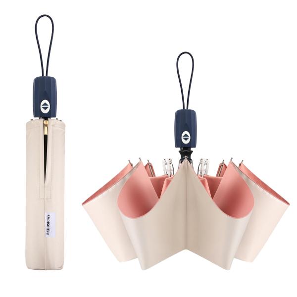 商品名: RXHOSIGAY カラーグルーコーティング サンシェード UVカット コンパクト 折りたたみ 防風 パラソル 旅行 自動開閉 紫外線99.98% RXHOSIGAY Color Glue Coating Sun Umbrella...