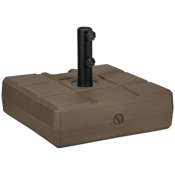 商品名:  Outsunny 88 lbs. Fillable Umbrella Base with Steel Umbrella Holder for 1.25", 1.5" or 2" Umbrella Poles, Square &a...