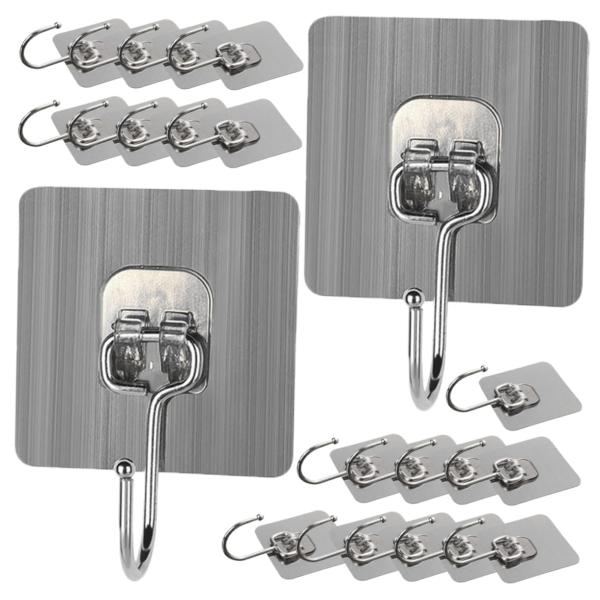 商品名:  Garneck 20pcs Non-Marking Self-Adhesive Hook Kids Backpacks Towel Hooks Bonnets for Kids Hats for Kids Storage Hoo...