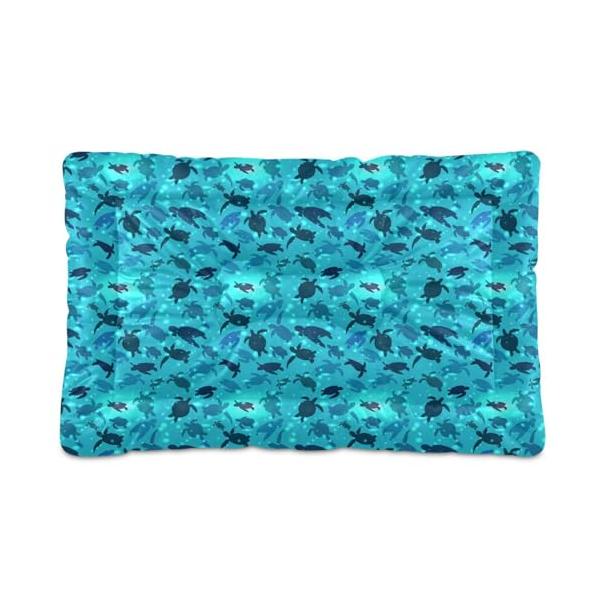 商品名:  KEEPREAL Sea Turtle Dog Bed Cat Bed, Rectangle Comfortable Pet Bed, Ultra Soft Calming Dog Bed for Small Medium La...
