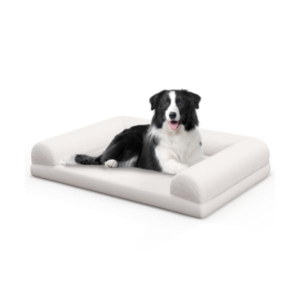 商品名:  PETSITE Orthopedic Dog Bed for Medium Size Dogs, Egg-Foam Dog Crate Bed w/ 3-Side Bolster, Removable Washable Bed ...