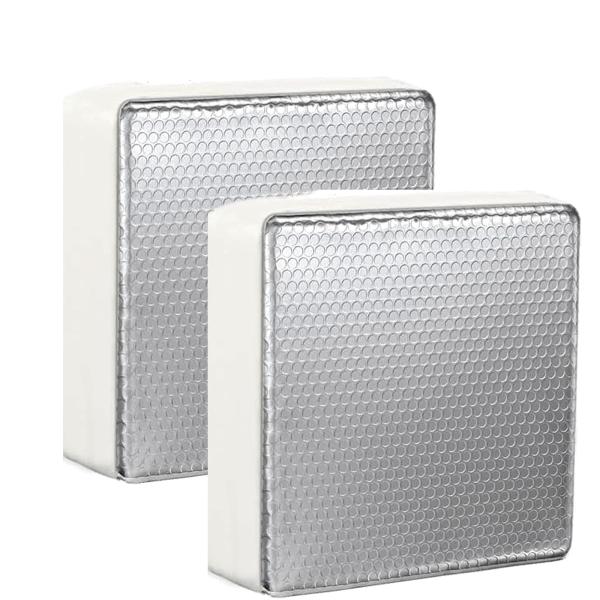 商品名: HYMIC RV通気断熱材 14 x 14 x 3インチ RVスカイライトカバー 反射面付き ユニバーサルキャンパー スカイライトシェード キャンパートレーラー内の通気口用 マジックテープ付き (2) HYMIC 2 Pack R...