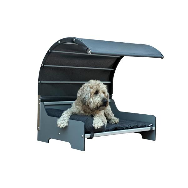 商品名:  Foreman Elevated Outdoor Dog Bed with Canopy - Water Resistant Raised Pet Bed, Foldable Travel Mattress &amp; Bols...