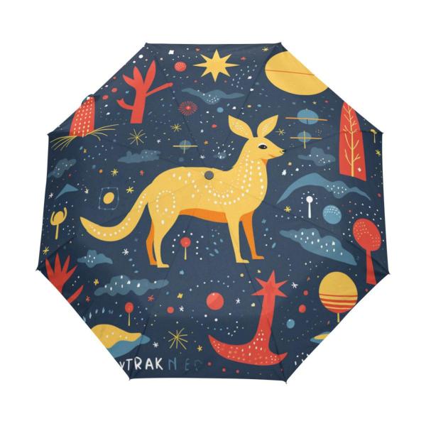 商品名:  KAAVIYO Dark Galaxy Squirrel Umbrella Windproof Automatic Foldable Umbrells Auto Open Close for Men Women Kidsブランド...