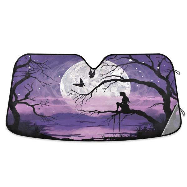 商品名: Msyxl Fairy of The Moon フロントガラスサンシェード、フロント車、トラック、SUV、サンシェード、折りたたみ式紫外線遮断、車を涼しく保ち、熱から保護、57x31.5インチ Msyxl Fairy of The...