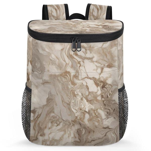 商品名:  Funny Marbles Design Insulated Cooler Backpack Lunch Backpack Cooler Bags for Men Women Travel Beach Picnicブランド: Q...
