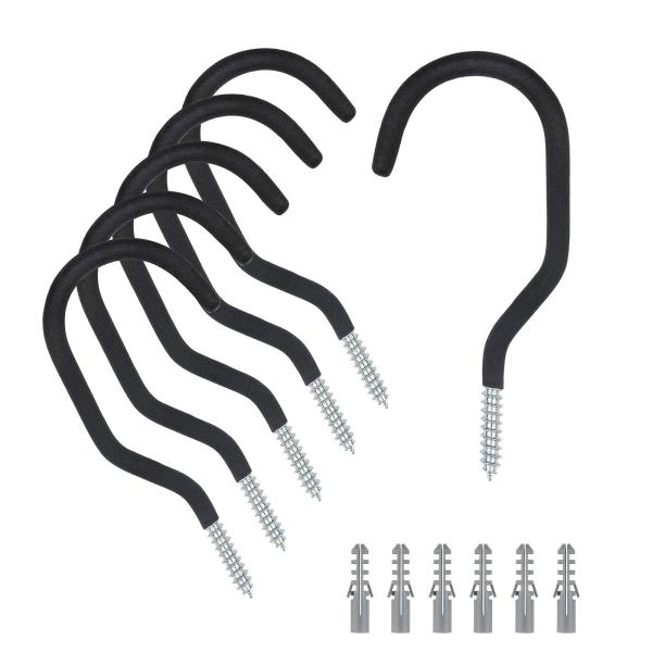 商品名:  Muloo 6pieces/Set Heavy Duty Bike Storage Hooks Rack Wall &amp; Ceiling Storage Solution Space Saving Hooks for Mo...