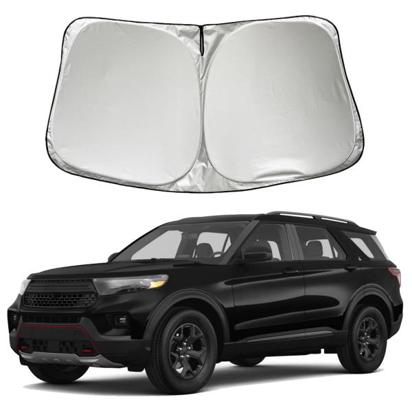 商品名: SZYUCHEN 車用フロントガラスサンシェードサンシェード フォードエクスプローラー2020 2021 2022 2023 2024 エクスペディション 2018-2024 ST XLT 限定 プラチナアクセサリー 車のフロント...