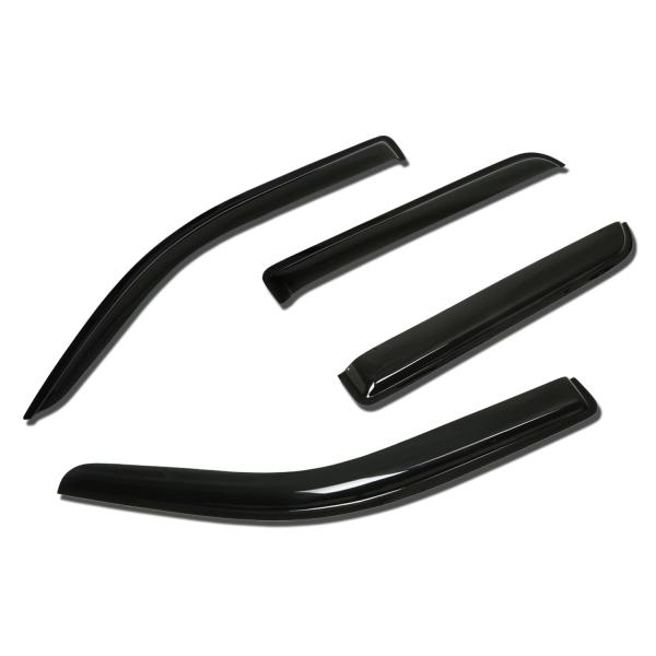 商品名: PM PERFORMOTOR ベントウィンドウバイザー ディフレクター レイン/サンガード ダークスモーク 09-14 F150 Super Crew Cab、PM-WS-0029に対応 4個 PM PERFORMOTOR 4 P...