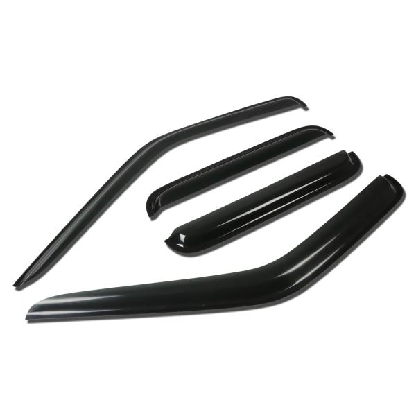 商品名: PM PERFORMOTOR ベントウィンドウバイザー ディフレクター レイン/サンガード ダークスモーク 00-04 Frontier Crew Cab、PM-WS-0046に対応 4個 PM PERFORMOTOR 4 Pcs...