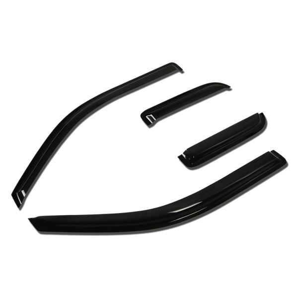 商品名:  PM PERFORMOTOR 4 Pcs Vent Window Visor Deflector Rain/Sun Guard, Dark Smoke, Compatible with 04-14 F150 Extended C...