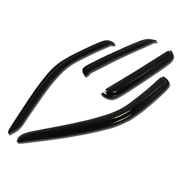 商品名:  PM PERFORMOTOR 4 Pcs Vent Window Visor Deflector Rain/Sun Guard, Dark Smoke, Compatible with 05-10 Dakota Quad Cab...