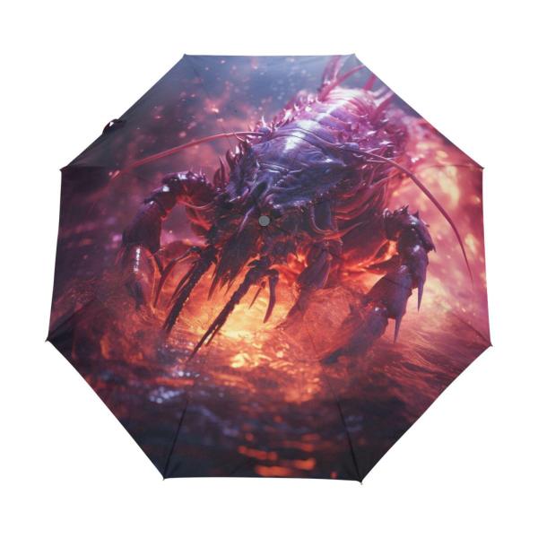 商品名:  KAAVIYO Angry Animal Lobster Umbrella Windproof Automatic Foldable Umbrells Auto Open Close for Men Women Kidsブランド...