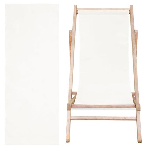 商品名:  AHANDMAKER Beach Sling Chair Replacement Fabric, White Casual Lounge Chair Replacement Canvas Simple Patio Chair R...