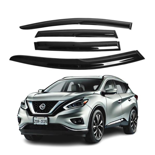 商品名:  Fit for: Murano 2015 2016 2017 2018 2019 2020 2021 2022 2023 2024; Premier Durable Window Deflectors Rain Guards S...