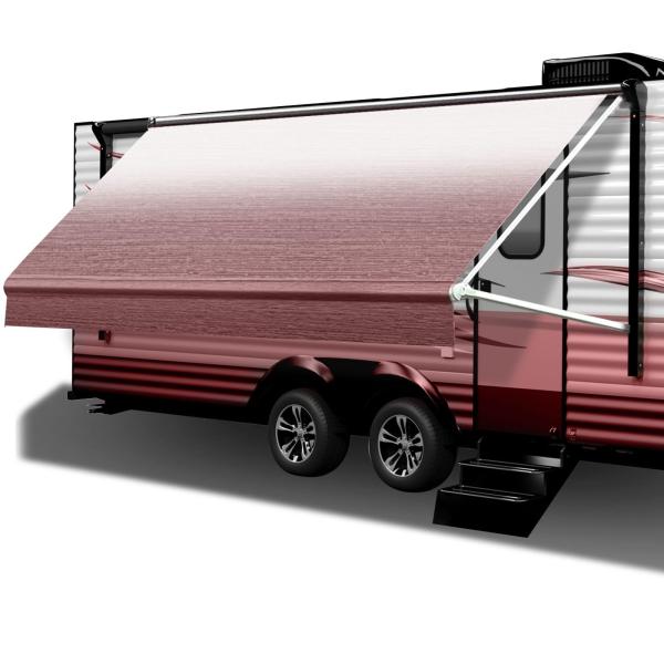 商品名: RV オーニング生地 交換用 17フィート 高耐久 キャンパー オーニング 交換用 耐候性 ビニール ユニバーサル アウトドア キャノピー キャンピングカー トレーラー キャンピングカー用 オーニング ピンク RV Awning ...