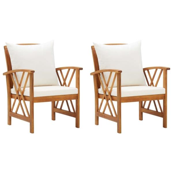 商品名:  QJBSAVVA Patio Chairs with Cushions 2 pcs, Tanning Chair Camp Chairs Counter Stools Outdoor Seating Suitable for L...