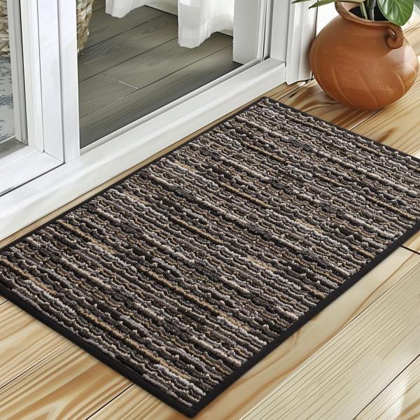 商品名:  hicorfe Dog Mat for Muddy Paws,Absorbs Moisture Dirt Non-Slip Washable Mud Mat for Dogs,Soft Rubber Backing Front ...