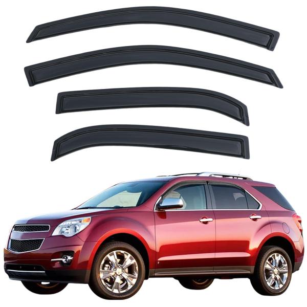 商品名:  Rain Guards Compatible with 2010-2017 Chevy(Chevrolet) Equinox, Acrylic Slim Style Window Visor Rain Guard, Side W...