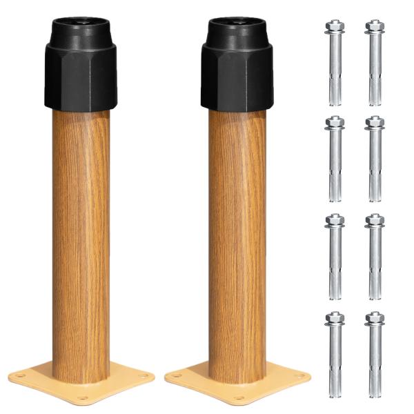 商品名: JOINHOM パティオ傘ベーススタンド 直径1.3インチ~1.9インチのポール用 アウトドアマーケット 傘ホルダー 庭 デッキ ポーチ プールサイド バルコニー用 耐風デザイン ブラウン 2個 JOINHOM 2PCS Pati...