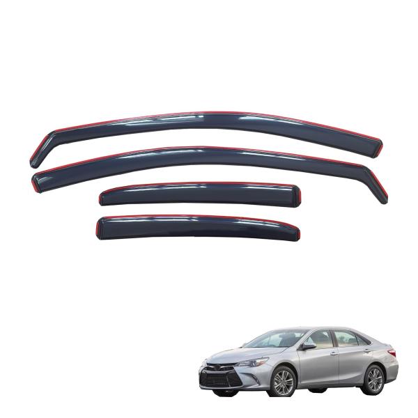 商品名:  Gldifa inchannel Window Visor Deflector Compatible with Toyota Camry Sedan 2018-2025 Sun/Rain Guards Smoke 4pcsブラン...
