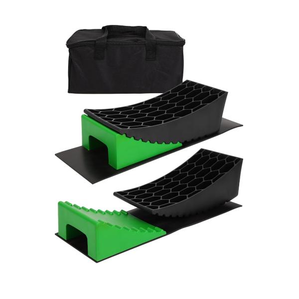 商品名: FAHKNS RVレベリングブロックキット、ヘビーデューティキャンピングトラベルスタビライザー、2パックレベラー、カーブレベラー2個、チョック2個、滑り止めマット2個、キャリーバッグ1個、耐荷重35000ポンド FAHKNS Ca...