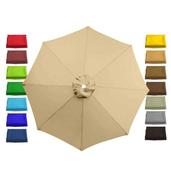 商品名:  Garden Parasol Canopy Cover Replacement Garden Umbrella Cover, 2.7m Sun Umbrella Replacement Canopy UV Protection ...