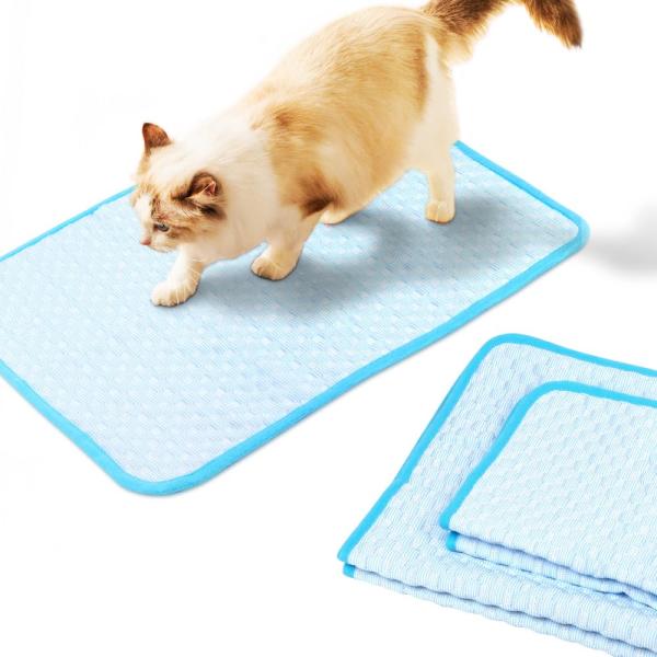 商品名:  Hengruiyuan Cooling Mat Pad for Dogs Ice Silk Mat Dog Cooling Pad Summer Keep Your Pet Cool Pet Cool Mats for Dog ...