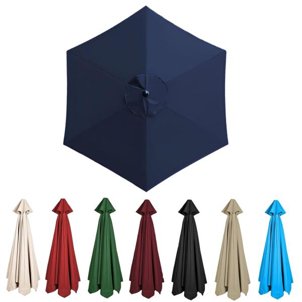 商品名:  Umbrella Replacement Canopy, 6.5Ft 7.5Ft 8.8Ft 9.8Ft Replacement Parasol Cover, Replacement Cloth for Umbrella Rep...