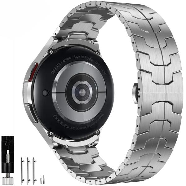 商品名: Olytop 隙間なしメタルバンド Samsung Galaxy Watch 6 5 4 バンド Pro Classic 43mm 47mm 45mm 40mm 44mm 42mm 46mm 20mm ギャップレス ビジネス交換用...