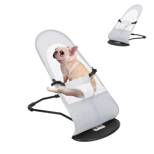 商品名: awliye 犬用ロッキングチェア 調節可能 犬用バウンサー ラウンジチェア 屋外/屋内用 フレンチブルドッグロッキングチェア ポータブル ペット 犬 ベッド ロッカー 猫 ソファ スイング フレンチブルドッグ、コーギー、シュナウ...