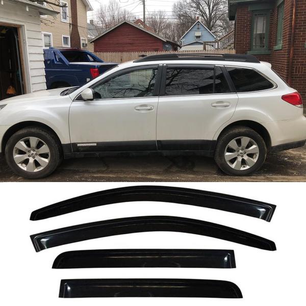 商品名:  Kucaruce 94484 Side Window Visor Wind Vent Deflector for 2010-2014 Subaru Outback,4pcs Outside Mount Dark Smoke Ta...