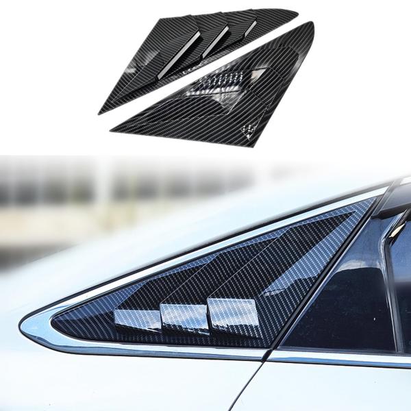 商品名: Xhfarce ヒュンダイソナタ 2015-2019 レーシングスタイル リアサイドウィンドウルーバー サイドウィンドウスクープカバー ベントオートエクステリア装飾アクセサリー 2個(カーボンファイバー) Xhfarce for ...