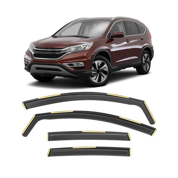 商品名:  Shatterproof in-Channel Window Rain Guards for 2012-2016 CRV (4th Gen), Extra Durable Window Deflectors, Vent Wind...