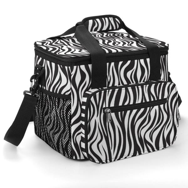 商品名:  Zebra Skin Pattern Cooler Insulated Bag Portable Ice Chest Box Insulated Waterproof Backpack with Handleブランド: 商品サイ...
