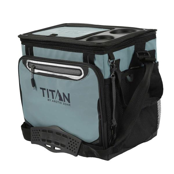 商品名: Titan Arctic Zone - 断熱漏れ防止折りたたみ式クーラーバッグ 缶40本収納 ティール Titan Arctic Zone - Insulated Leak-Proof Collapsible Cooler Bag...