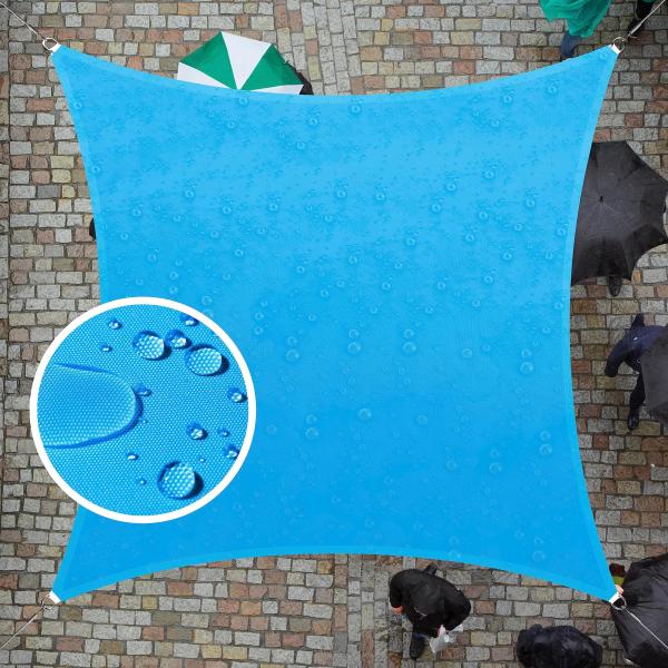 商品名:  ColourTree 14' x 14' Blue CTADS14 Rectangle Waterproof Sun Shade Sail UPF50 Canopy Awning Shelter, 95% UV Block Wa...