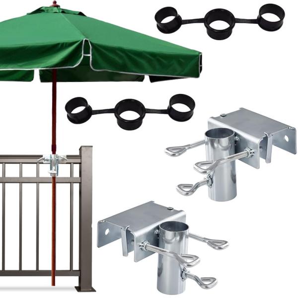 商品名: TAROTKIN デッキマウントアンブレラホルダー、デッキレールマウント用安定したパティオアンブレラホルダー用の調節可能な足、屋外バルコニーアンブレラホルダー、ボートアンブレラクランプブラケット TAROTKIN Deck Mou...