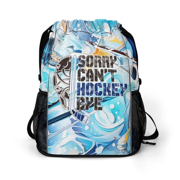 商品名:  ZCJB-WSRY Hockey Drawstring Backpack - Cool Cinch Sack, String Backpacks with Pocket for Kids Women Men Boys Girls...