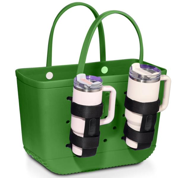 商品名: Bogg Bag カップホルダー2個パック スタンレー用 大型ドリンクホルダー すべてのBoggバッグに対応 調節可能なカップホルダーアタッチメント 40オンスのウォーターボトルアクセサリー Simply Southern Bog...