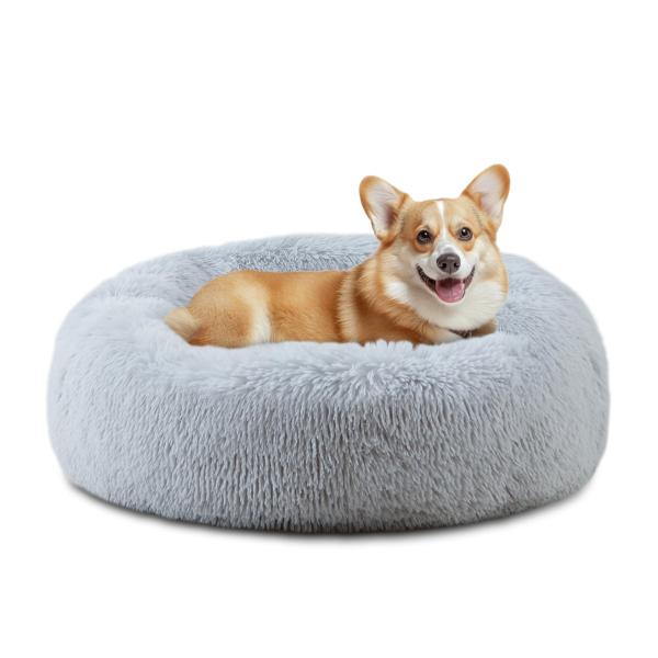 商品名:  ELSKER&amp;HOME Calming Dog Bed,Donut Washable Warming Soft Round 30 inches Dog Beds for Medium Dogs,Anti-Anxiety ...