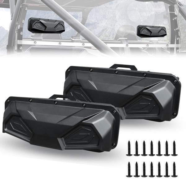 商品名: 2個 UTV フロントガラスベント StarknightMT UTV ルーフベント Polaris RZR General Ranger、Maverick Commander、Pioneer、Teryx KRXミュールに対応 ハー...