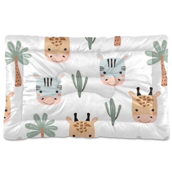 商品名:  FJDENG Safari Animals Pet Bed Soft Non-Slip Bottom Design Calming Dog Bed for Small Medium Dogs and Cats,36x24inブラ...