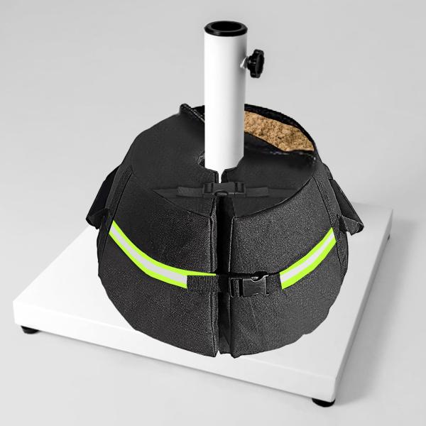 商品名: Dddzerong 円錐傘ベース カウンターウェイト - 600Dオックスフォード生地、サイドスロット開口部、反射、キャリーハンドル付き、18インチ- どんなオフセットや屋外パティオ傘スタンドにもフィット Dddzerong Co...