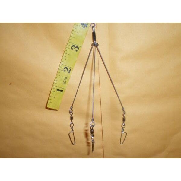 商品名:  for 5 CRAPPIE, UMBRELLA, BASS RIG, TESTED in ALABAMA 3 ARMS .035 X 4 WEIGHTLESS for Toothy Critters, Rigging Baits...
