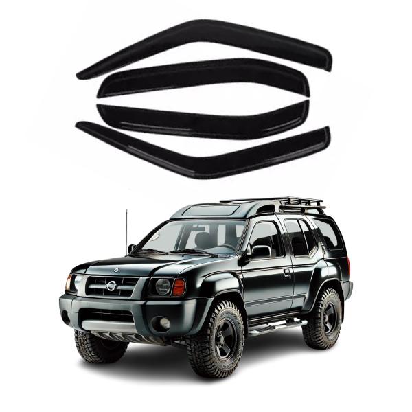 商品名:  ZH Window Rain Guards Compatible with Nissan Xterra 2000 2001 2002 2003 2004-2mm Thick Tape-On Premium Wind Deflec...
